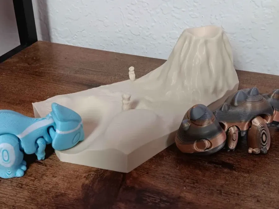 侏罗纪展示架 - 恐龙火山 来自 Sarobey - MakerWorld