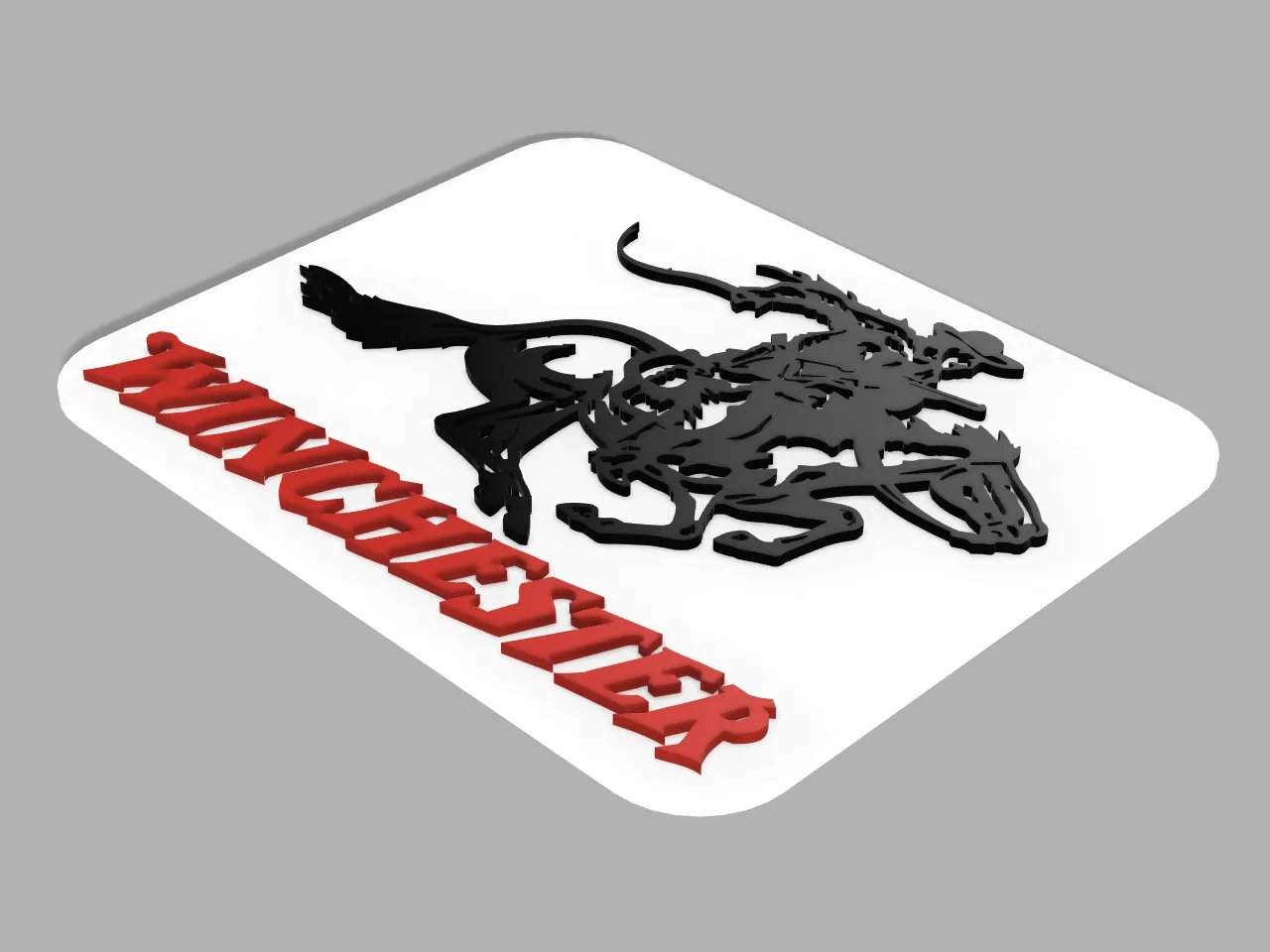 温彻斯特3D标志 来自 Fast3D - MakerWorld