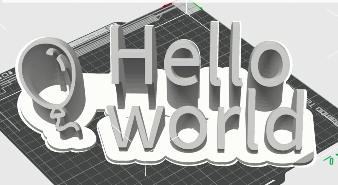 Hello world-摆件 来自 user_985267731 - MakerWorld
