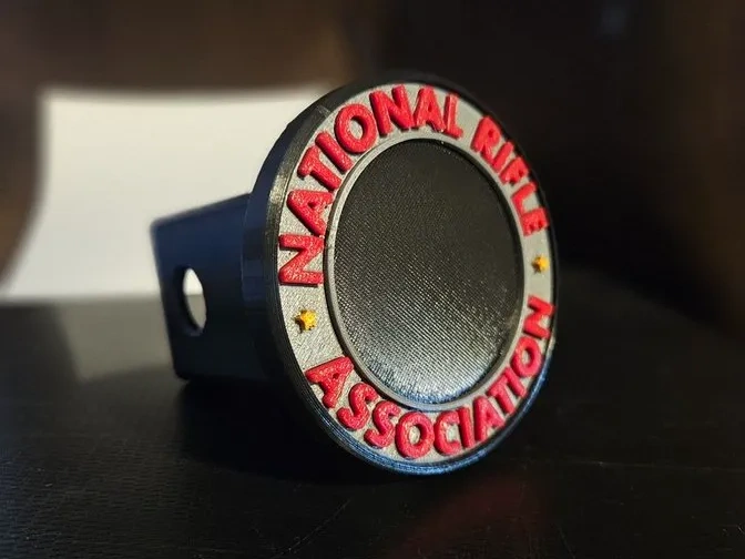 全国步枪协会牵引钩盖 NRA 2A 来自 clpontius - MakerWorld