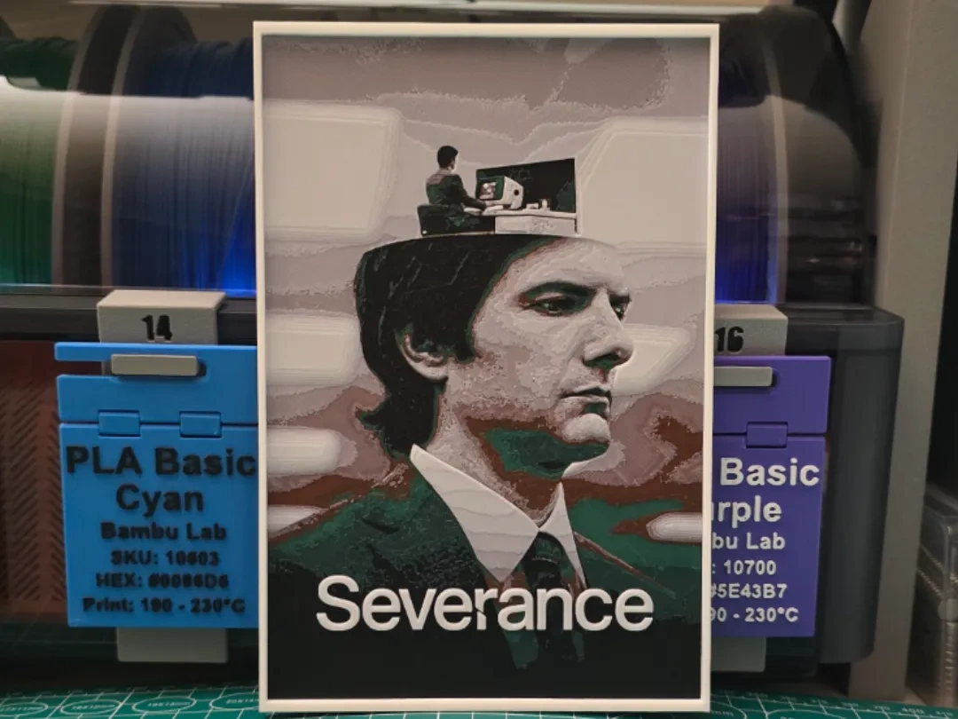 《Severance》海报 - Hueforge 艺术作品 来自 Lumpy3D - MakerWorld