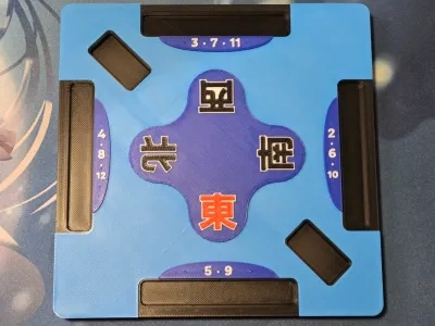 日麻场风盘 Riichi Mahjong Compass 来自 Memorest MakerWorld：免费下载 3D 模型