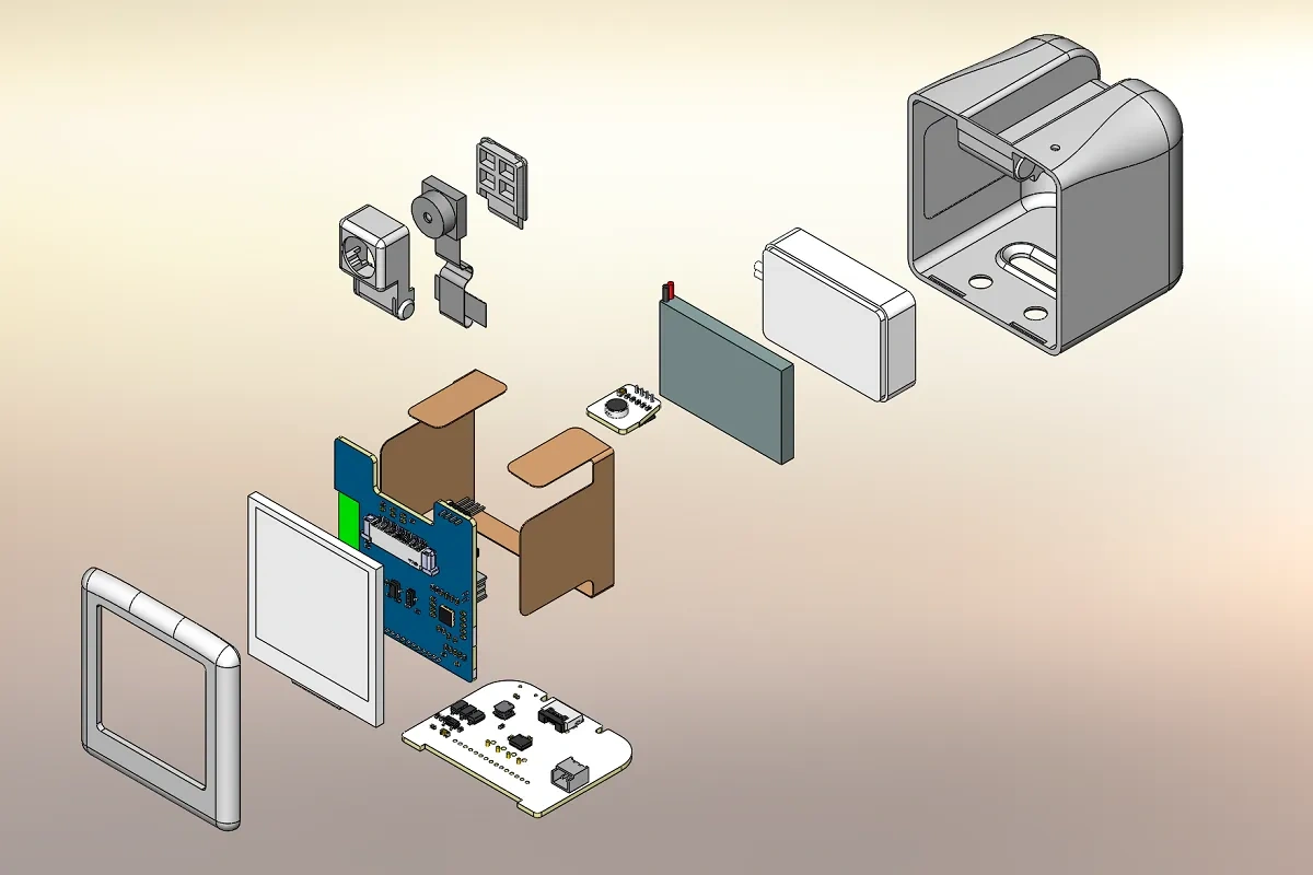 ESP-Sparkbot ESP32-S3 大模型 AI 桌面机器人 二次创作 - 来自 悠然见南山 MakerWorld：免费下载 3D 模型