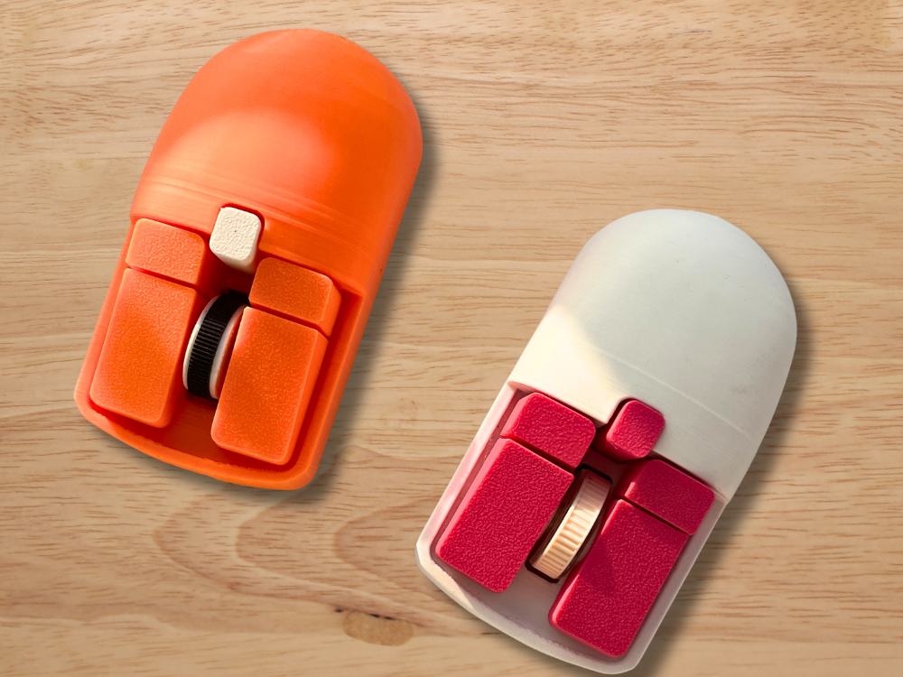 Retro Rechargeable Wireless Mouse 复古可充电无线鼠标 来自 Makcosmos - MakerWorld