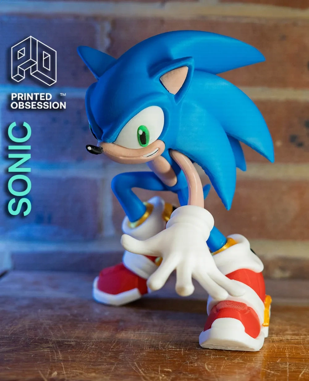 索尼克 - 粉丝艺术 - 一体打印 - 全彩 来自 Printed Obsession MakerWorld：免费下载 3D 模型