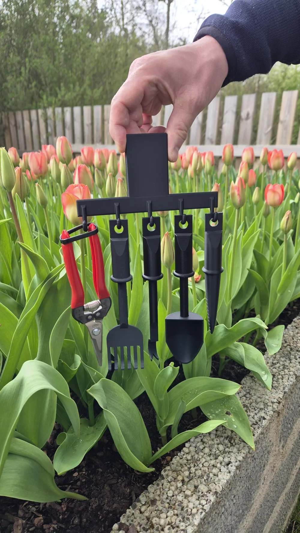 模块化园艺腰带套件 – 4 件工具和工具架 来自 Lenteh MakerWorld：免费下载 3D 模型