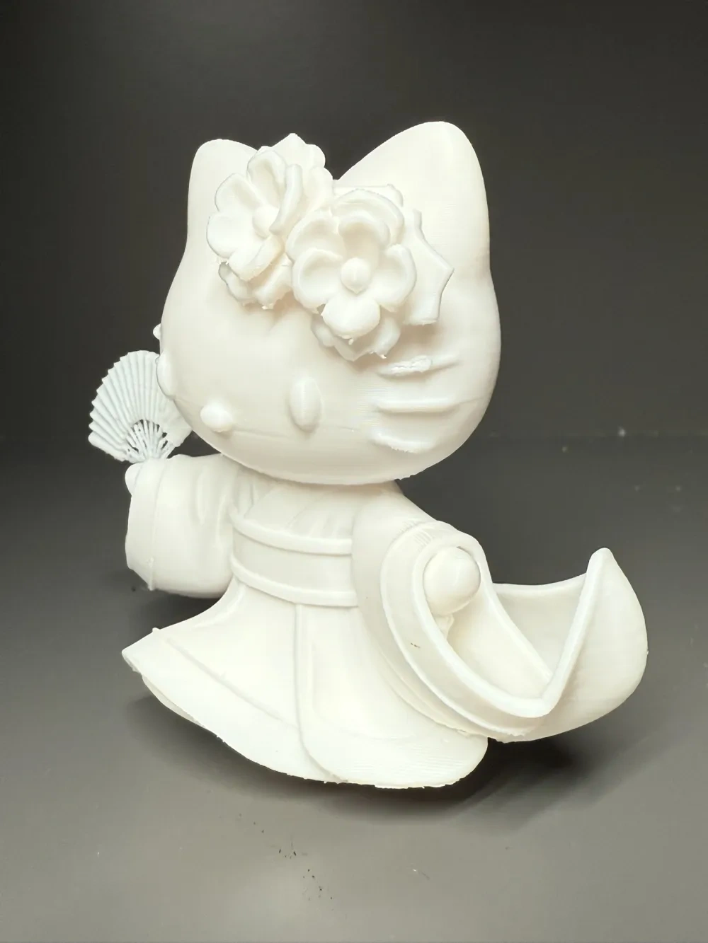 figura Geisha Hello Kitty 来自 Mysstra hueforge 3Dart MakerWorld：免费下载 3D 模型