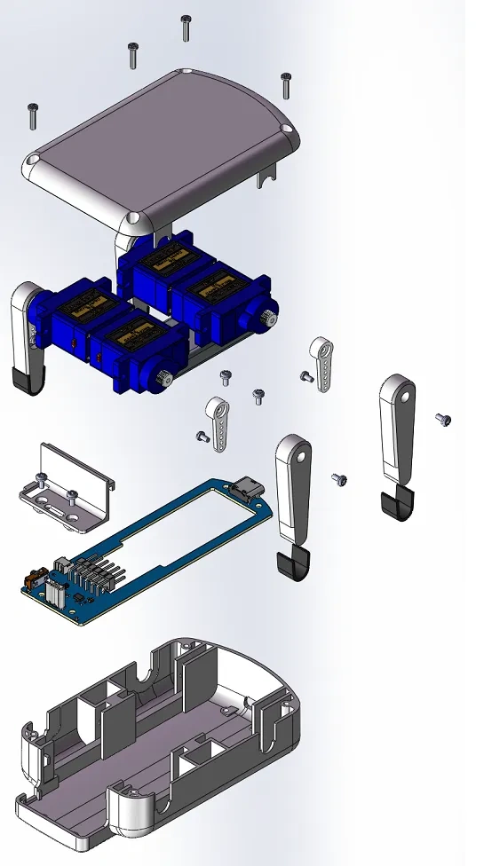 esp-hi机器狗 二次创作 - 来自 user_2713917405 MakerWorld：免费下载 3D 模型