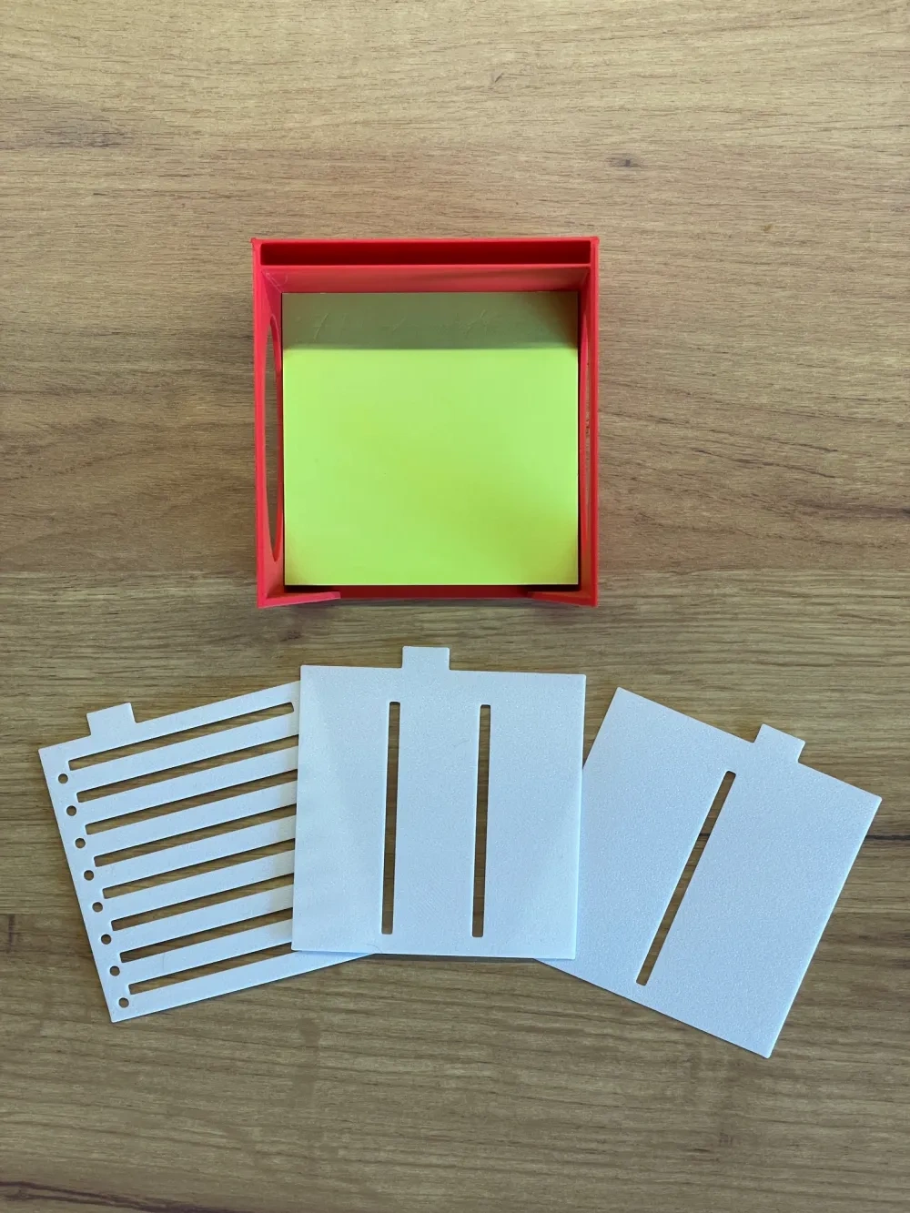 76x76毫米便利贴收纳盒+绘图叠层 - 免费 3D 打印模型 - MakerWorld