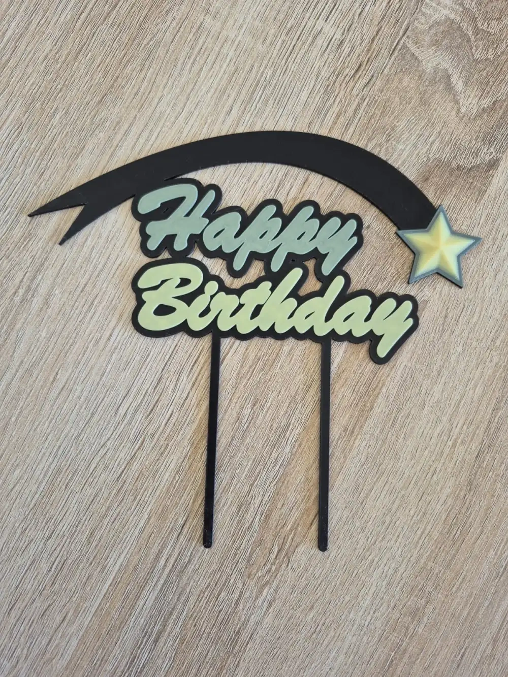 流星蛋糕插牌 来自 Sérgio MakerWorld：免费下载 3D 模型