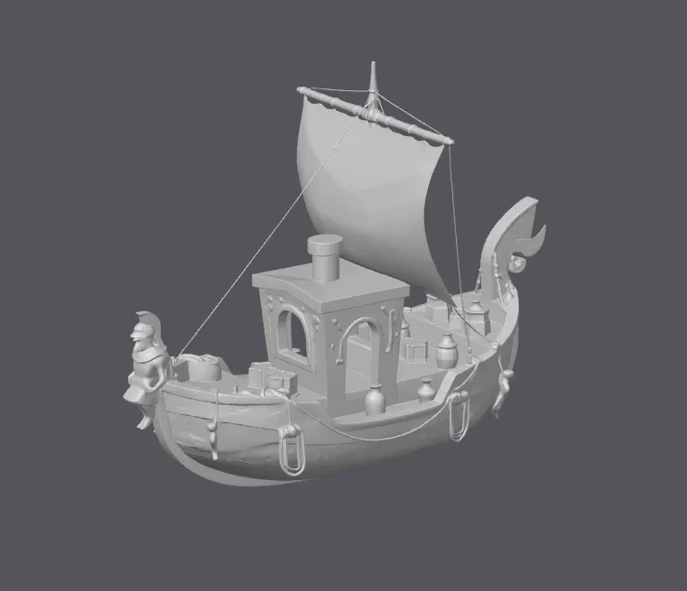 Benchy 俄底修斯：风暴与顽固灵魂之船 二次创作 - 来自 Andypaper MakerWorld：免费下载 3D 模型