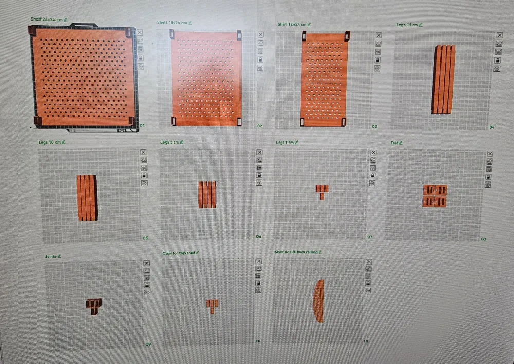 小型模块化书柜/置物架 来自 pbjdk MakerWorld：免费下载 3D 模型