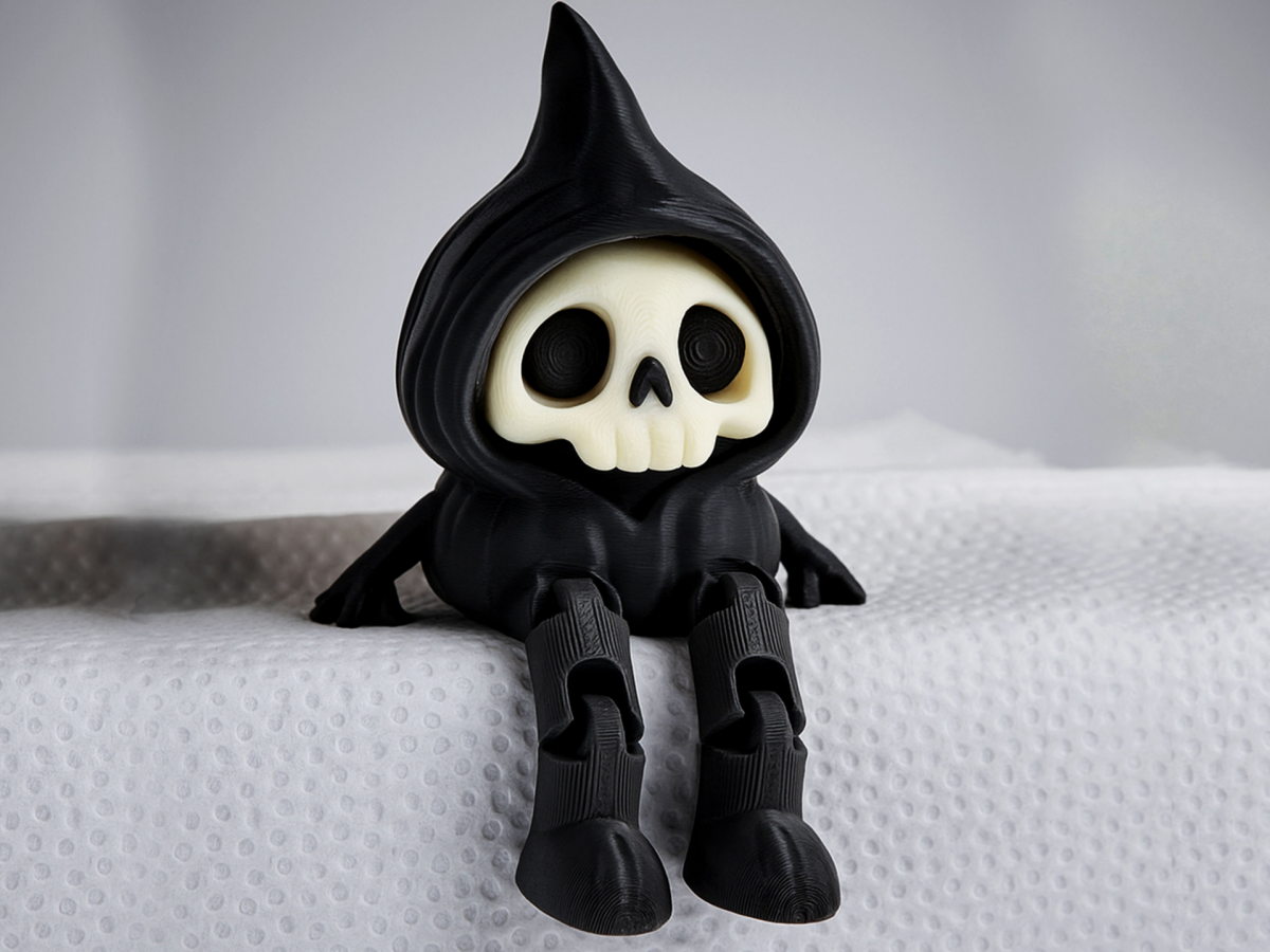 可活动关节的死神 - 万圣节可活动的死神 来自 Draft.Axis MakerWorld：免费下载 3D 模型