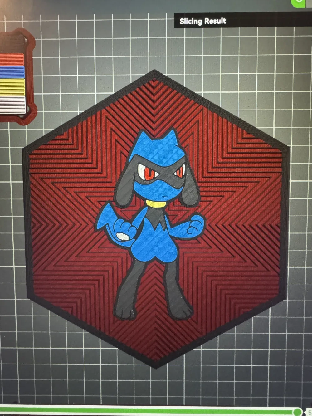 #447 利欧路 六边形墙壁艺术 来自 Laced Up Prints MakerWorld：免费下载 3D 模型