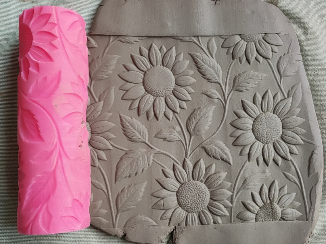 纹理滚筒 - 向日葵华盖 来自 TheBreadman MakerWorld：免费下载 3D 模型