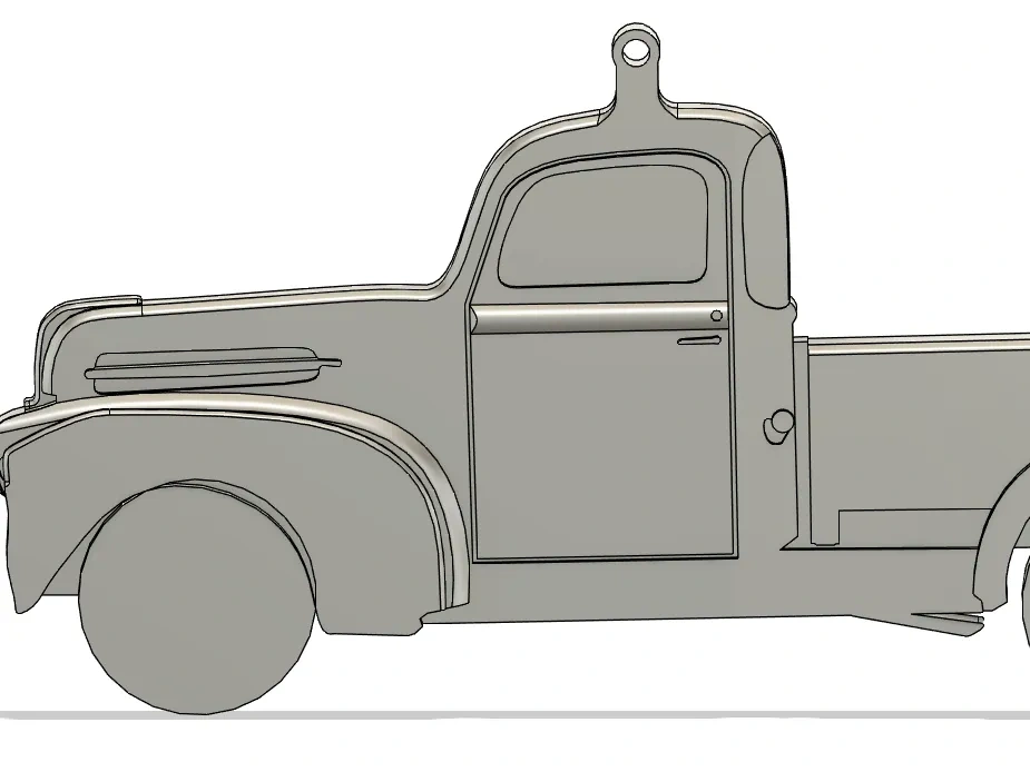 福特卡车圣诞树饰品 来自 Clay Fulcher MakerWorld：免费下载 3D 模型