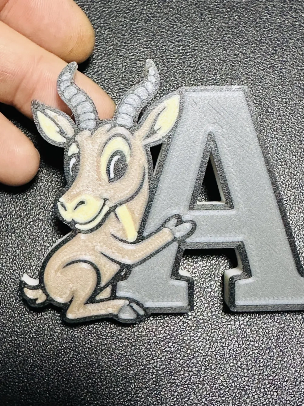 字母A “羚羊” - 动物字母表 来自 JAV-3D MakerWorld：免费下载 3D 模型