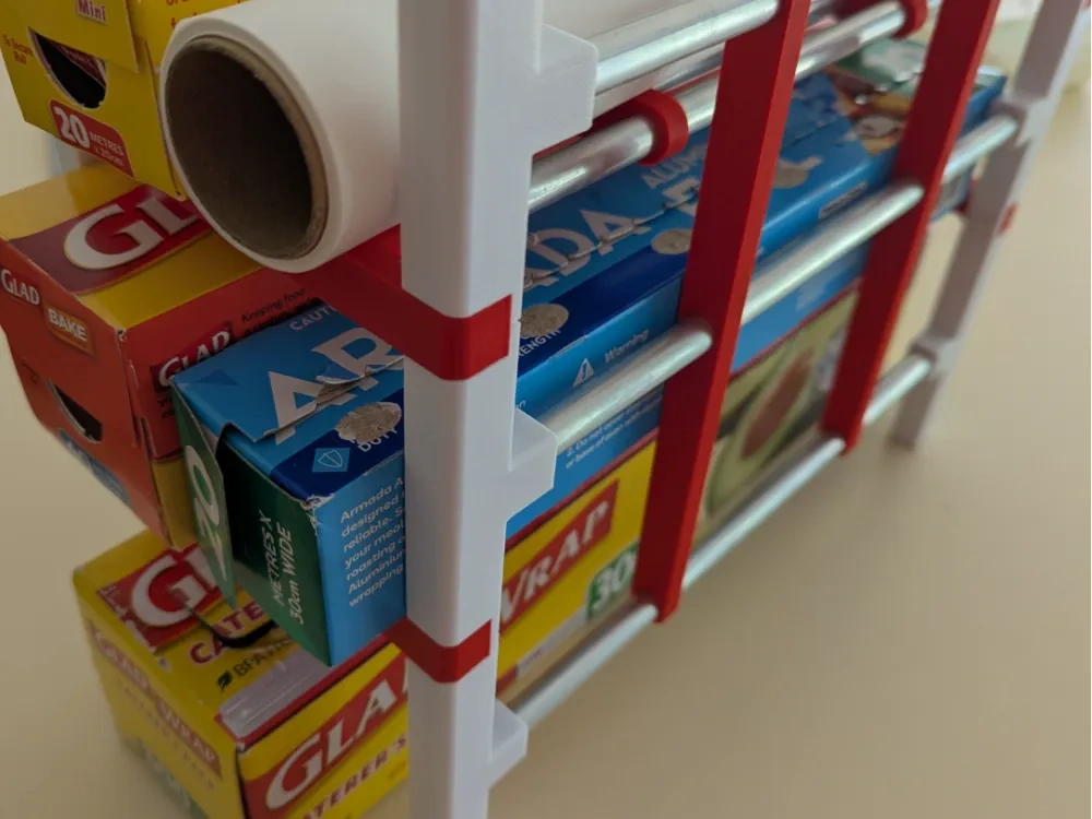 小型置物架（使用10毫米铝管） 来自 evilspyboy MakerWorld：免费下载 3D 模型