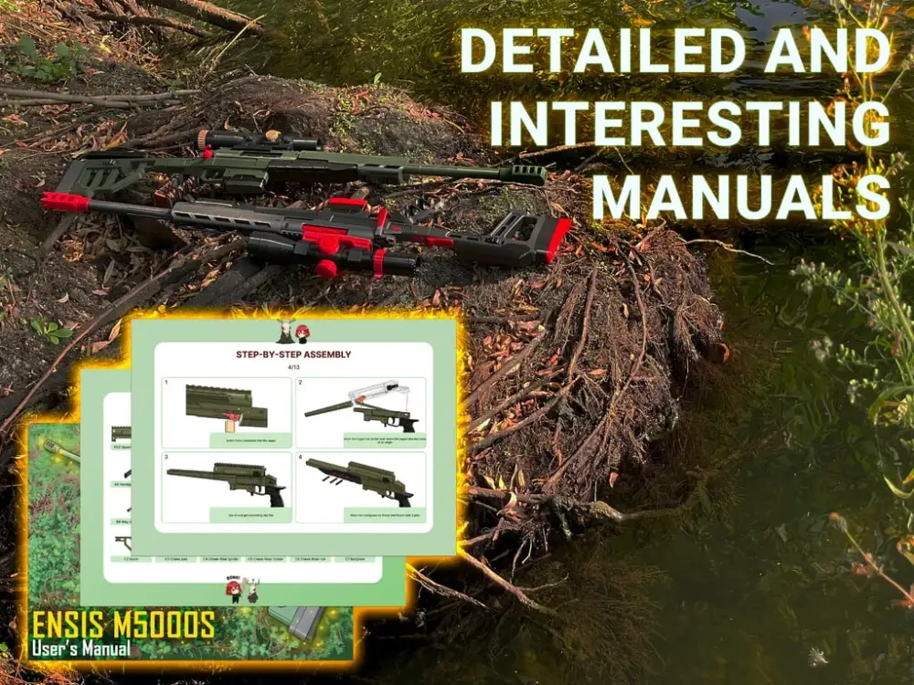 Ensis M5000S - 可用的狙击步枪玩具！ 来自 Myuto MakerWorld：免费下载 3D 模型