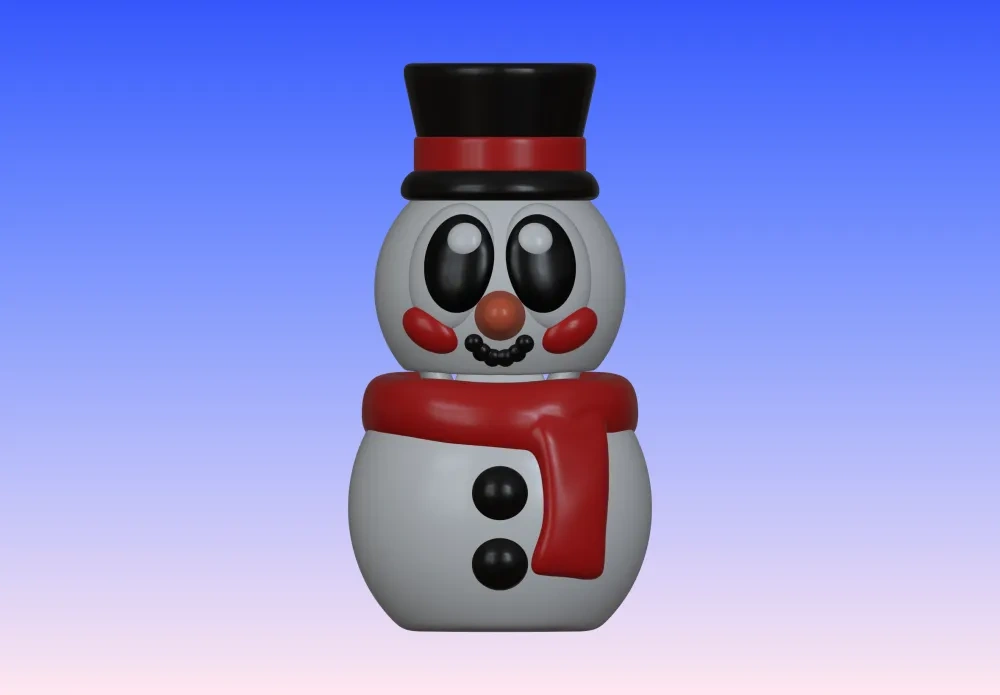 可活动的圣诞雪人 来自 Buuubiks MakerWorld：免费下载 3D 模型