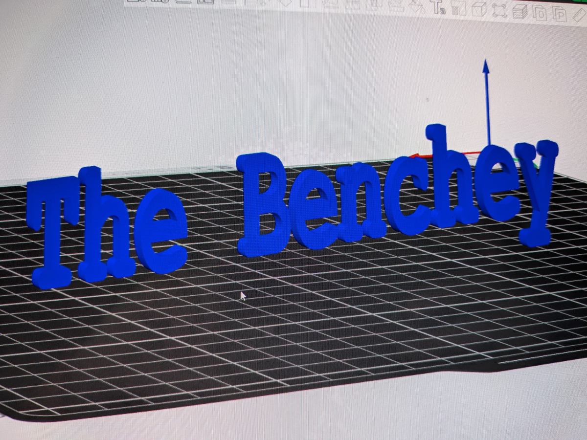 Benchey 标志 来自 cool winky face follower MakerWorld：免费下载 3D 模型