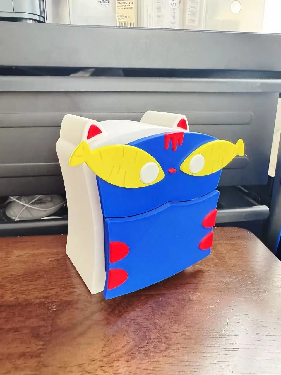 猫猫鱼鱼收纳柜（抽屉） 来自 Sharon Ji MakerWorld：免费下载 3D 模型