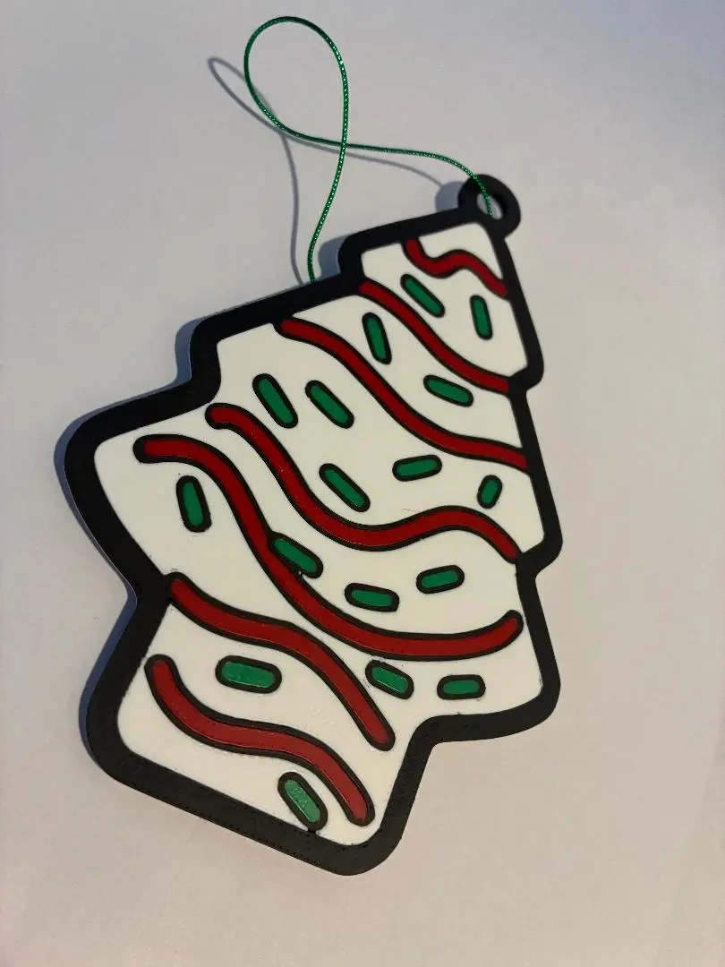 Little Debbie 圣诞树蛋糕装饰 来自 The Anvil MakerWorld：免费下载 3D 模型