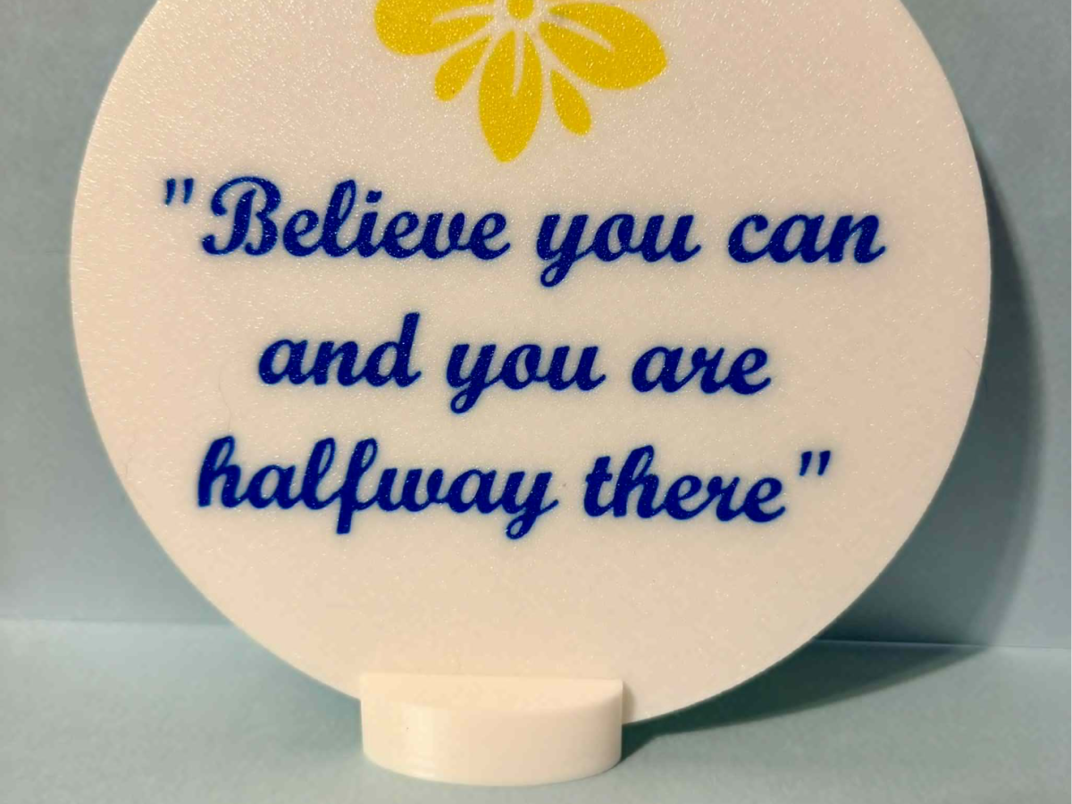 相信你可以，你就成功了一半，带支架 来自 Funky2Elegant MakerWorld：免费下载 3D 模型