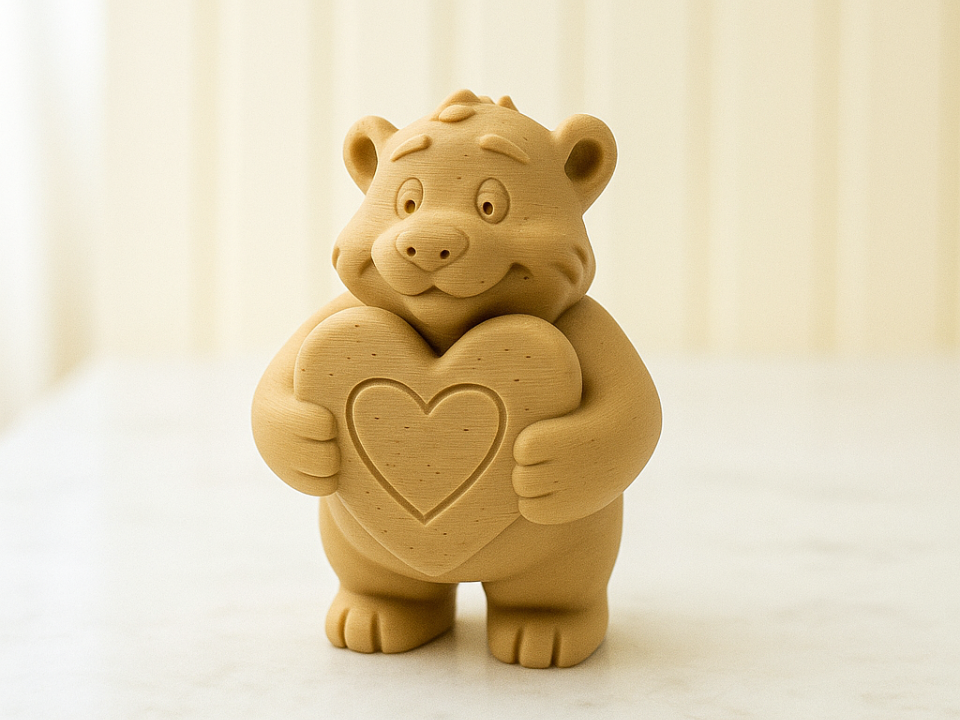 心形熊 - 小小爱神使者 来自 3D Dekoration MakerWorld：免费下载 3D 模型