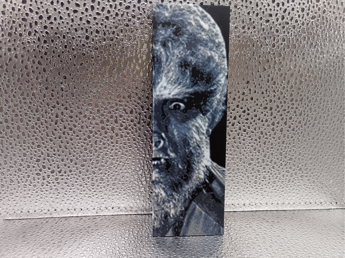 狼人 – Hueforge 3D打印的 书签 来自 Borishotch Industries MakerWorld：免费下载 3D 模型