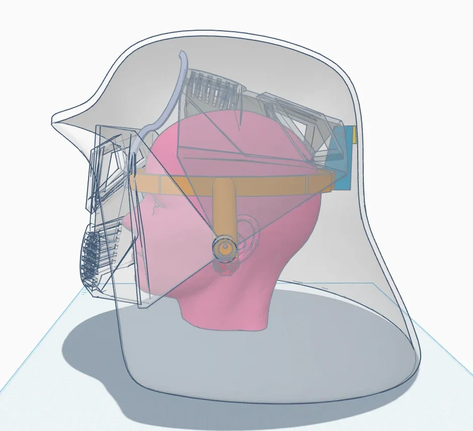 Dark Helmet Harbor Freight 安全帽内衬适配器 二次创作 - 来自 whosdadog MakerWorld：免费下载 ...