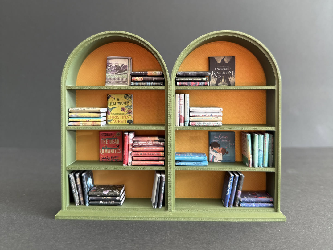 双拱形微型书架 来自 Robin MakerWorld：免费下载 3D 模型