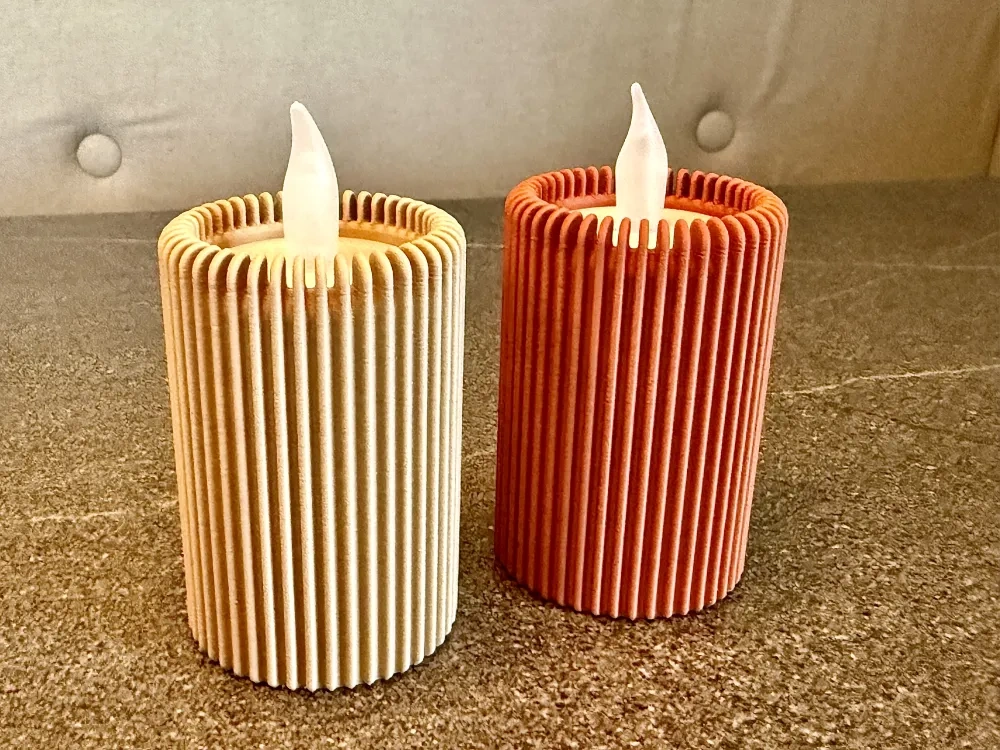 圣诞节茶灯烛台 来自 LemonArts MakerWorld：免费下载 3D 模型