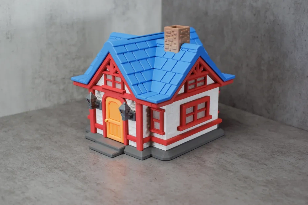 动物森友会房屋储蓄罐 来自 Chris Bobo MakerWorld：免费下载 3D 模型