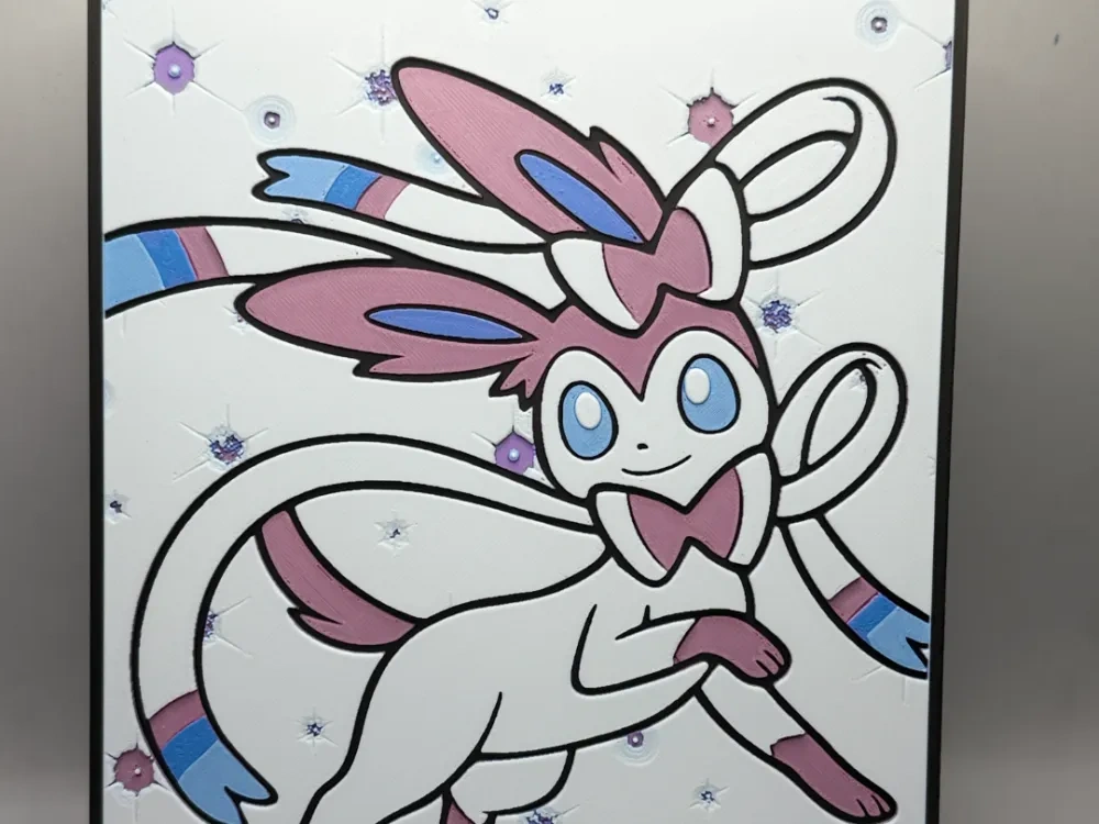 宝可梦 Hueforge - 仙子伊布 来自 MonkeyForge 3D MakerWorld：免费下载 3D 模型