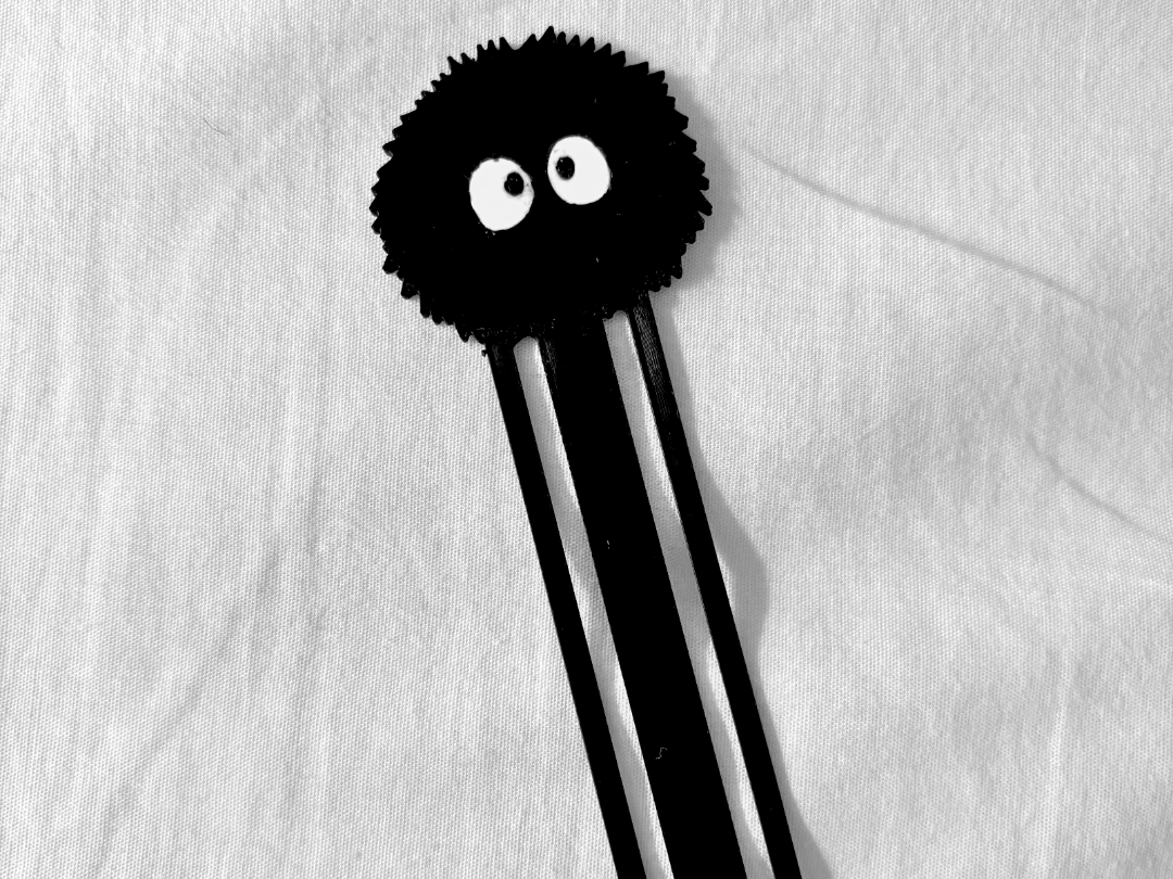 煤炭精灵龙猫书签 – 吉卜力森林精灵 来自 Tsuki3D Studio ⋆.𐙚 ̊ MakerWorld：免费下载 3D 模型