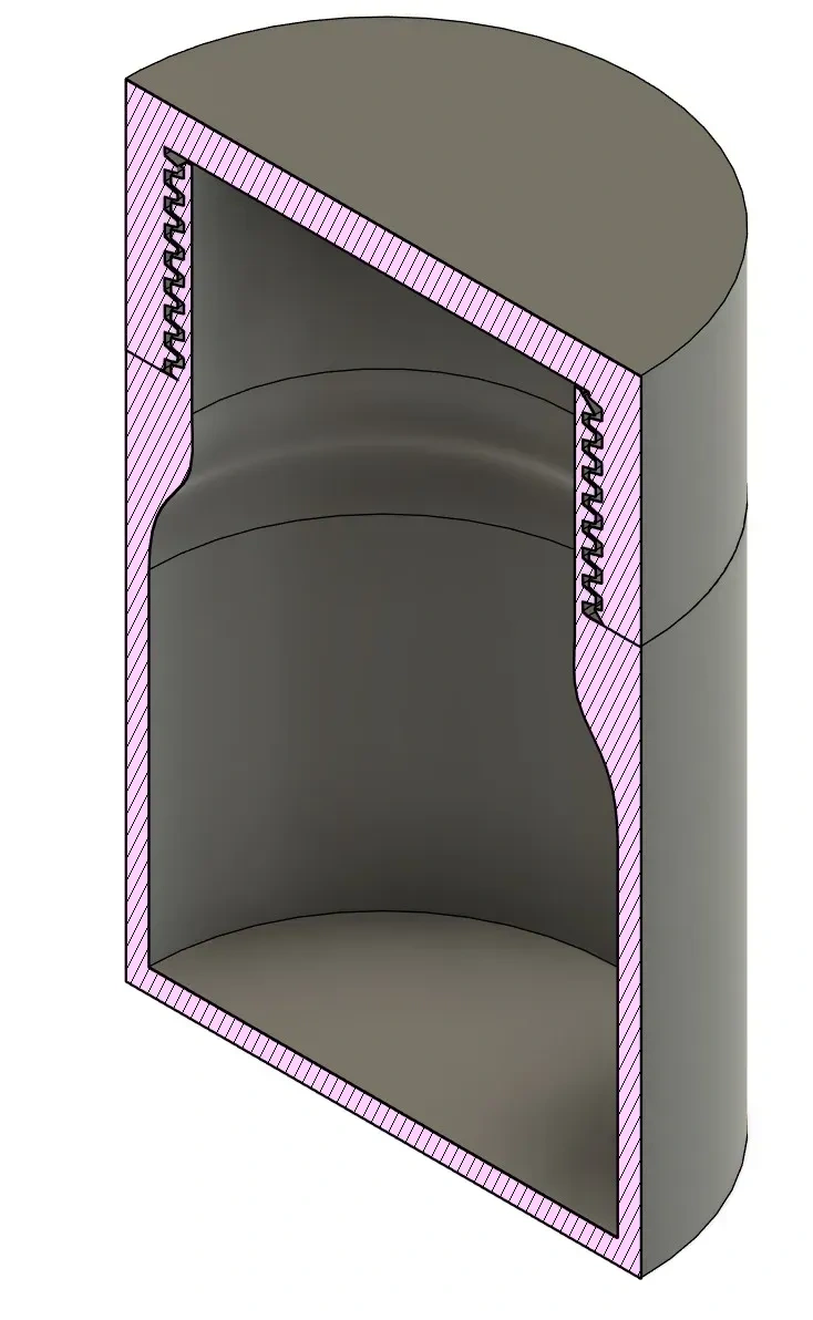 极简螺旋盖容器 – 纹理表面 来自 Kiki MakerWorld：免费下载 3D 模型