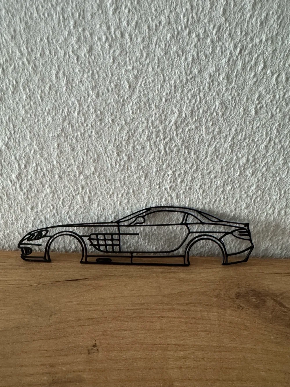 梅赛德斯SLR迈凯伦剪影一笔画艺术 来自 lukas MakerWorld：免费下载 3D 模型