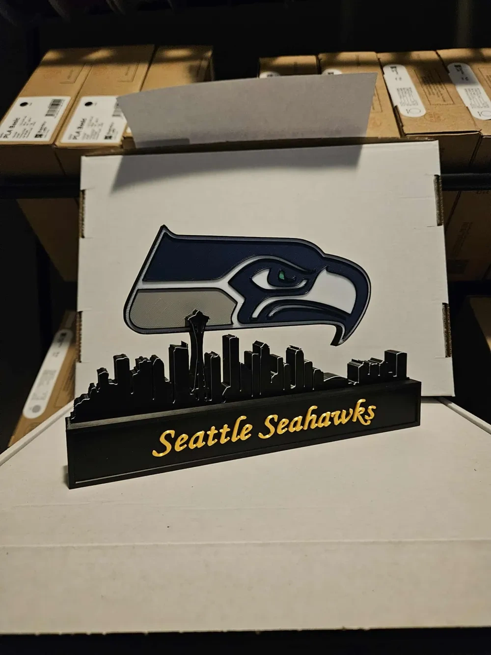 NFL 西雅图海鹰队新天际线展示！V2 来自 Jessie_3d_art MakerWorld：免费下载 3D 模型