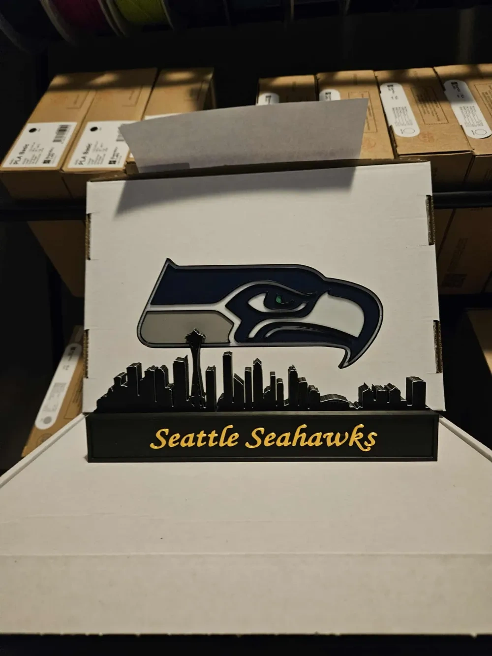 NFL 西雅图海鹰队新天际线展示！V2 来自 Jessie_3d_art MakerWorld：免费下载 3D 模型