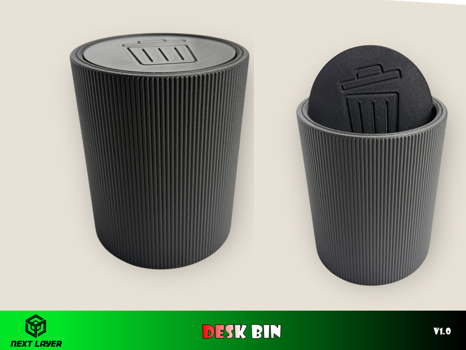 桌面垃圾桶 来自 3D_aniel MakerWorld：免费下载 3D 模型