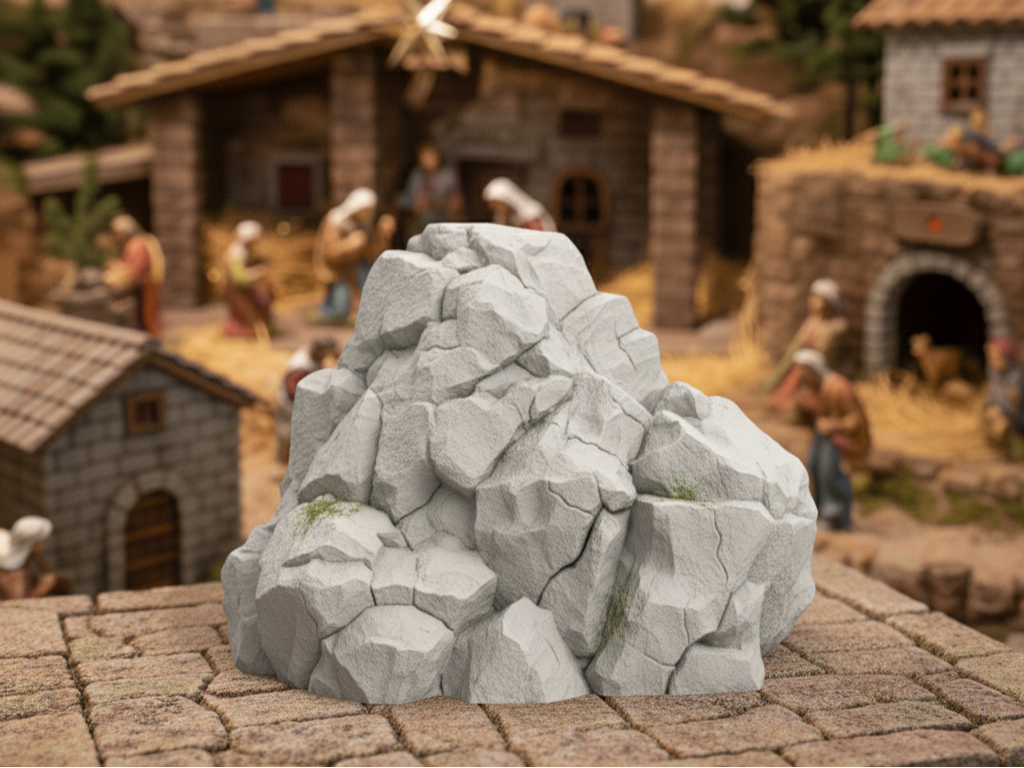 圣诞节耶稣诞生场景逼真石景 来自 Cyber_3dprinter MakerWorld：免费下载 3D 模型