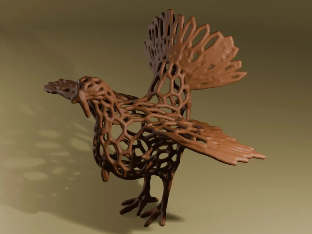 火鸡 Voronoi 二次创作 - 来自 mosselini1 MakerWorld：免费下载 3D 模型