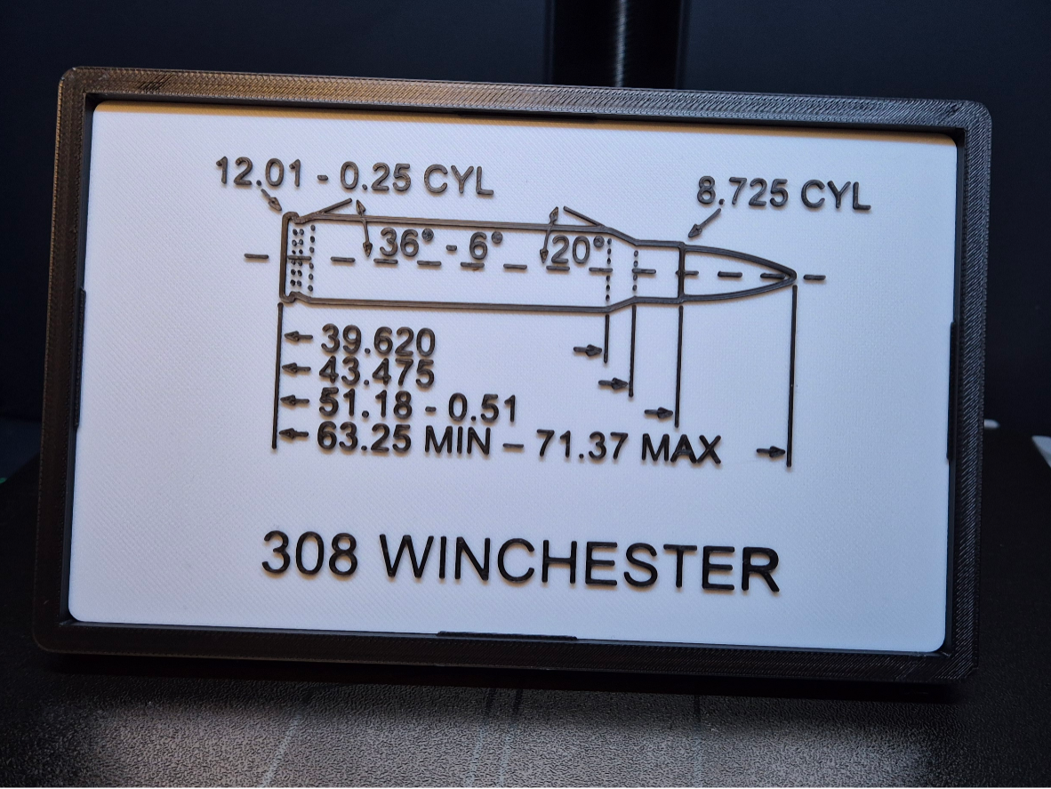 SAAMI-ish 308 winchester 墙面艺术 来自 Larsa Dehlin MakerWorld：免费下载 3D 模型