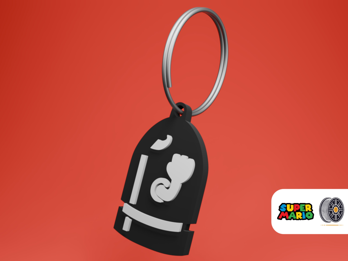 子弹比尔 | 马里奥钥匙扣系列 (AMS) 来自 Mike.stl MakerWorld：免费下载 3D 模型