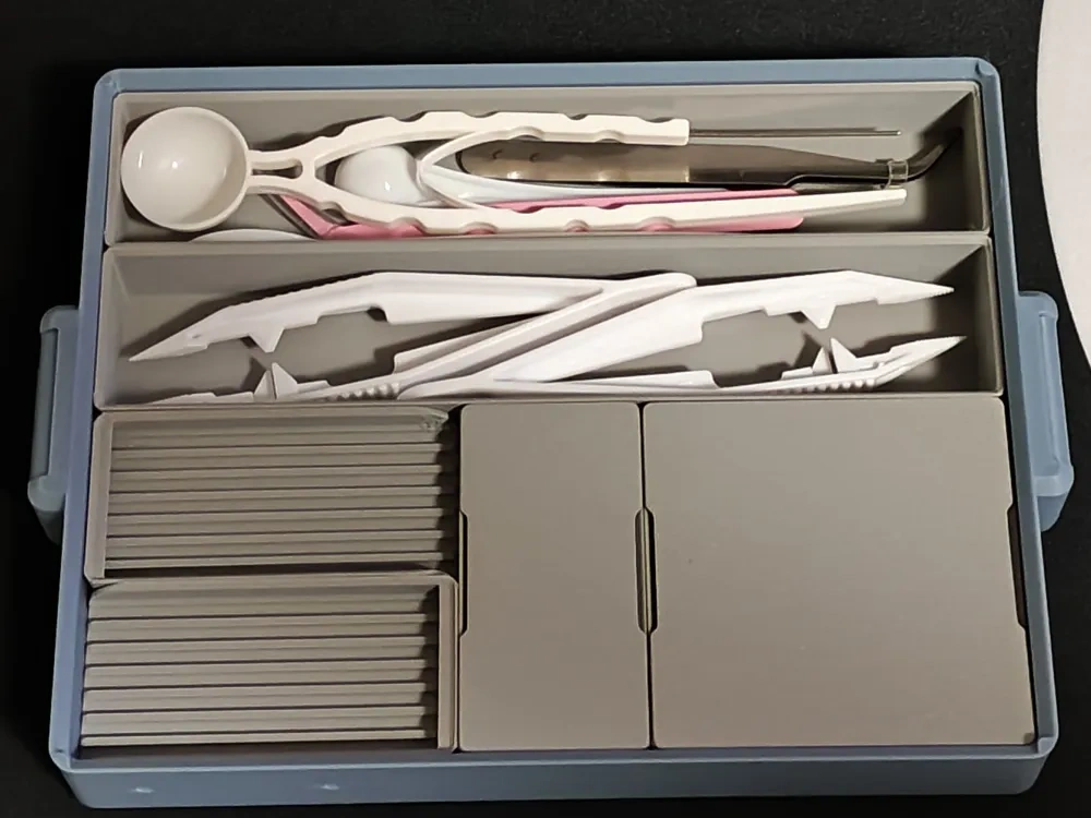 拼豆豆 立豆盘 豆豆铲以及模块化工具收纳 来自 redghost13 MakerWorld：免费下载 3D 模型