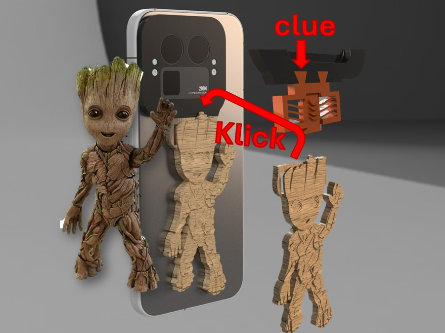Groot x Realme GT8 Pro 来自 NiCo MakerWorld：免费下载 3D 模型