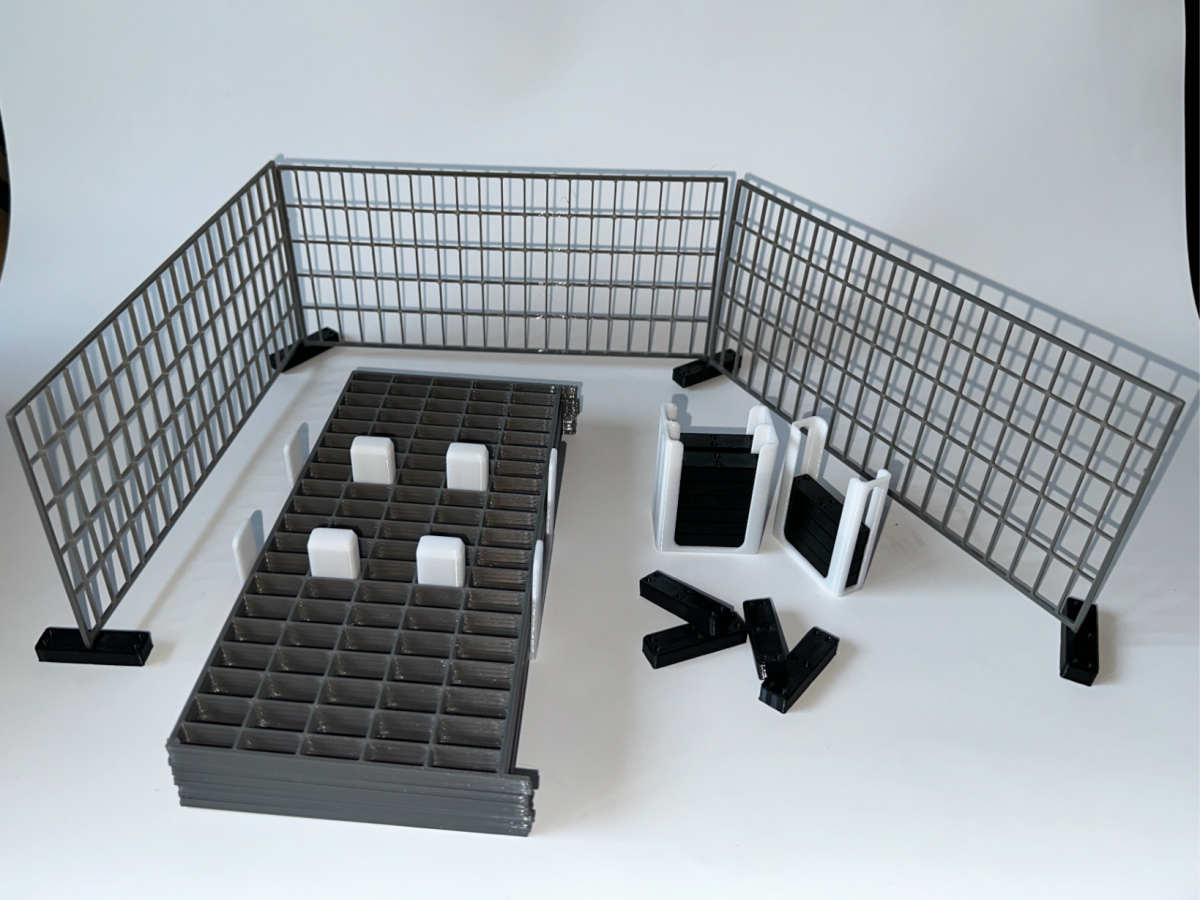 带支架的建筑围栏 来自 max.leschke MakerWorld：免费下载 3D 模型