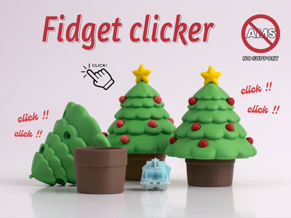 圣诞树 – MX Clicker (多部件模型) - 免费 3D 打印模型 - MakerWorld