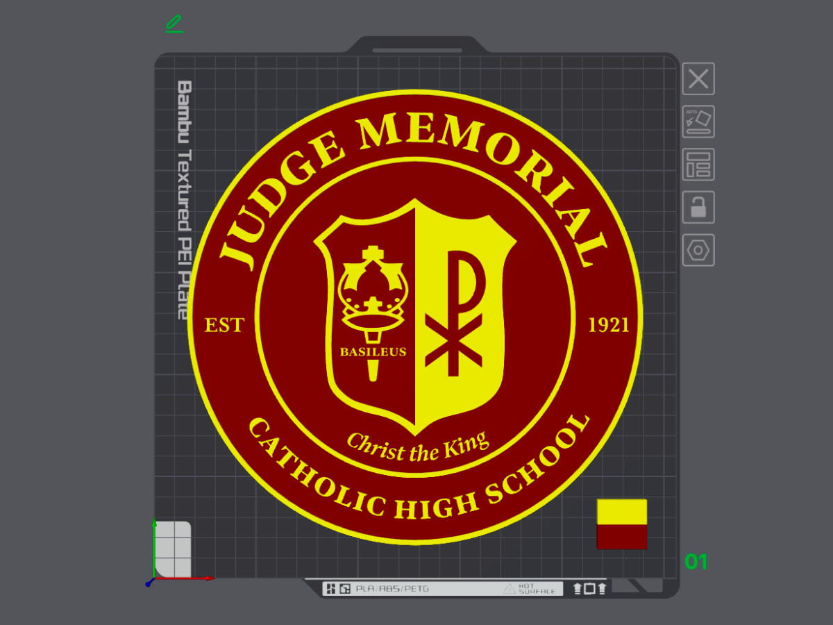 Judge Memorial 天主教高中装饰 来自 3D River Designs MakerWorld：免费下载 3D 模型